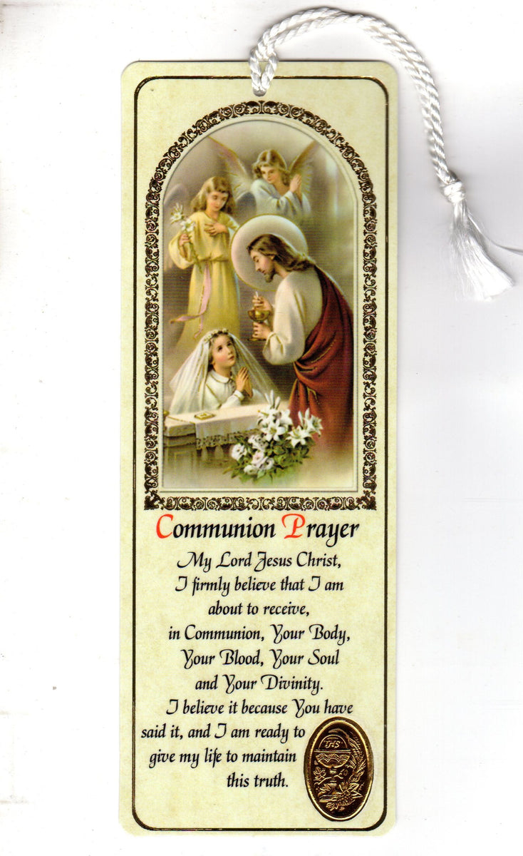 Bookmark - First Holy Communion Prayer Girl – Cardinal Newman Faith ...