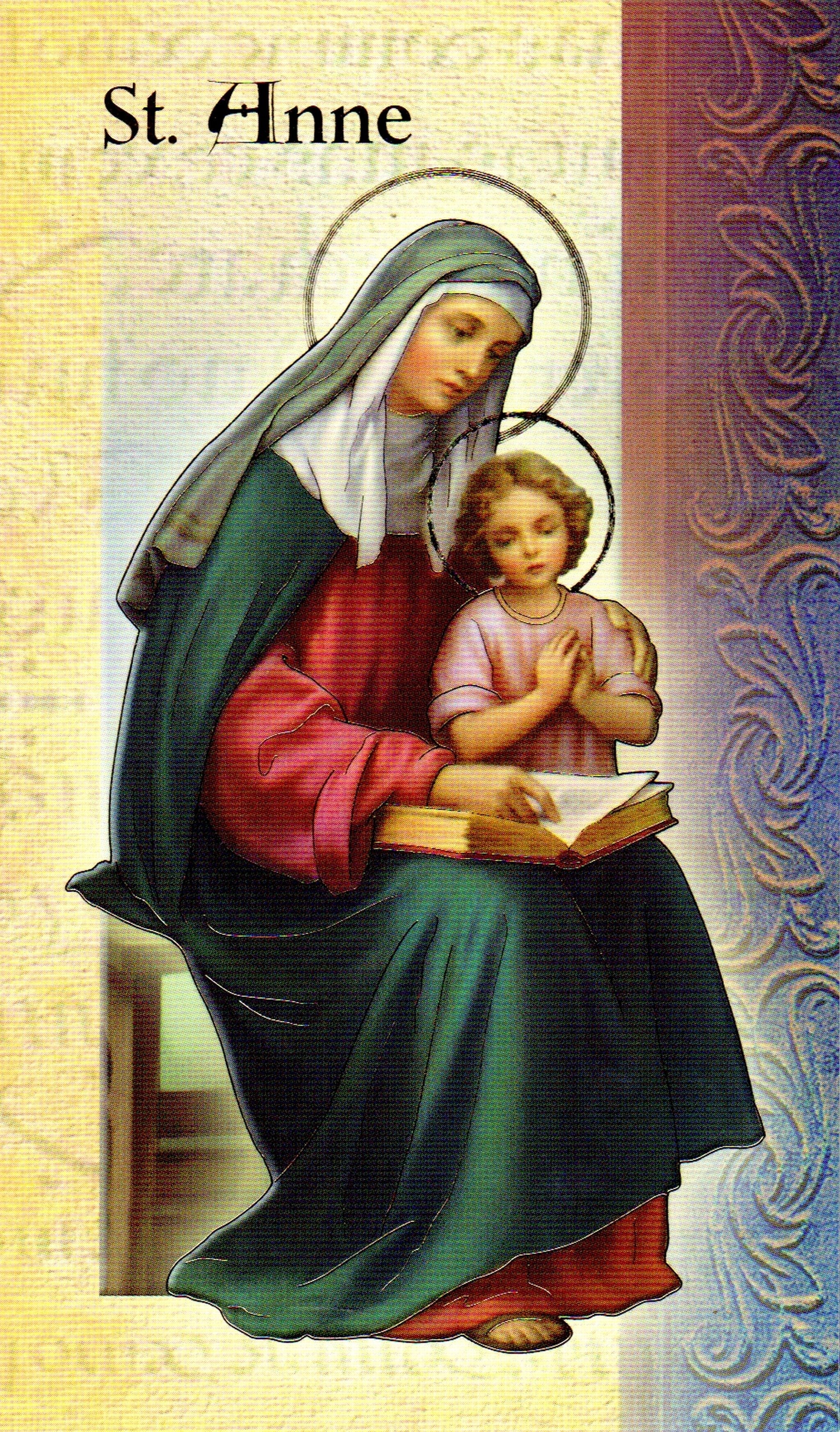 Prayer Card & Biography - St Anne – Cardinal Newman Faith Resources Inc